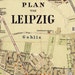 Leipzig map Old map of Leipzig Alte Karte von Leipzig