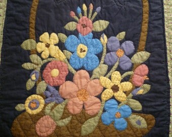 Flower basket quilt | Etsy