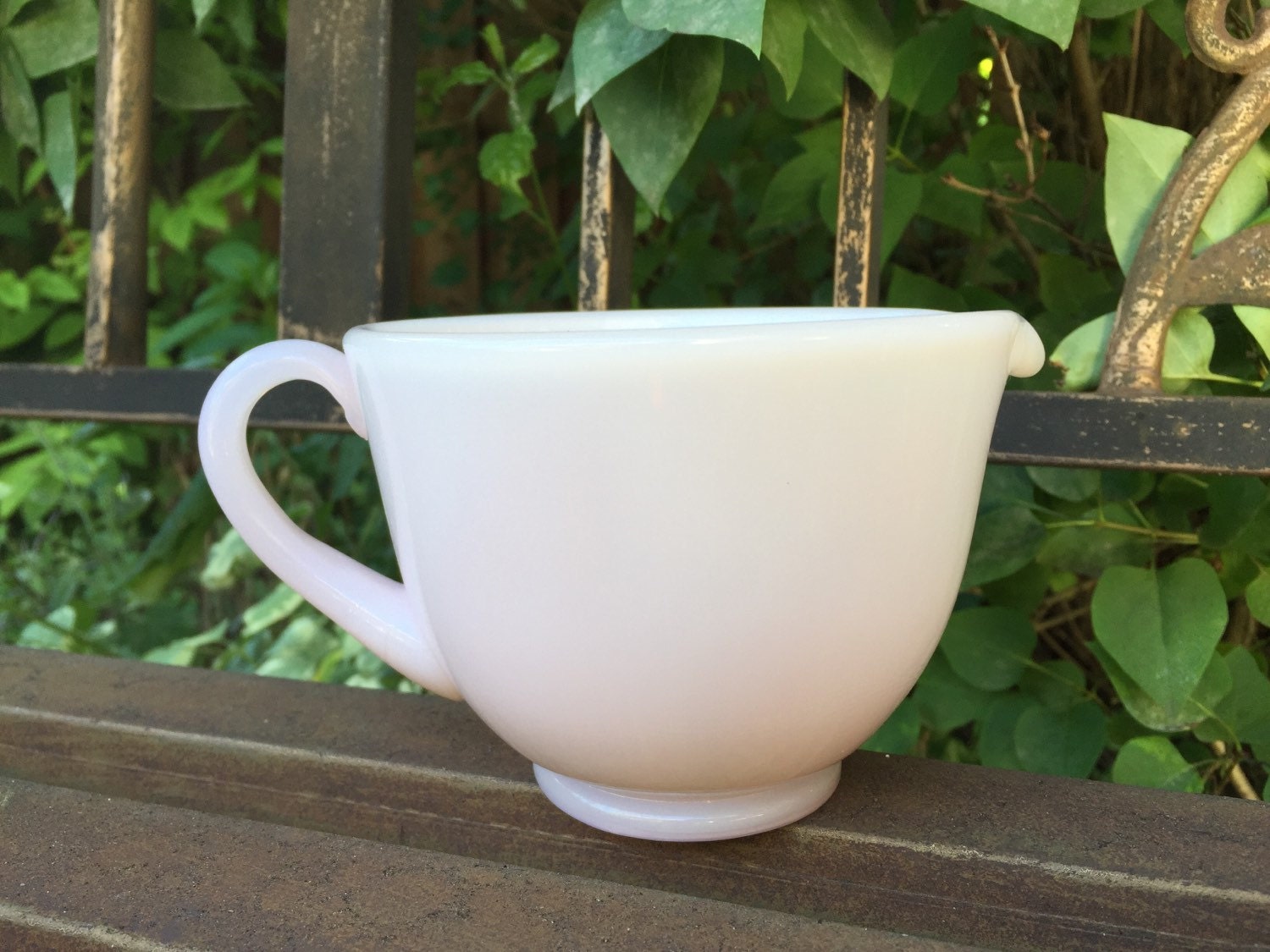 Vintage Martha by Mail Pink Milk Glass Small Pitcher FENTON MILK GLASS ...