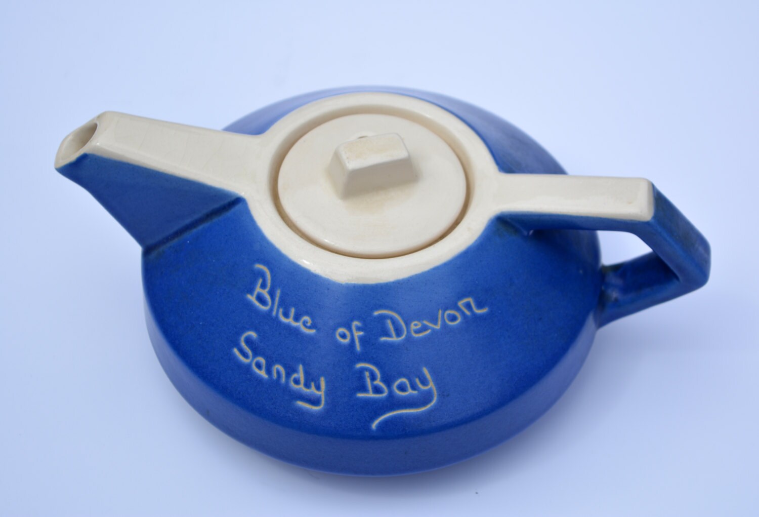 1950s Teapot Vintage Blue & White Teapot Vintage Serving Vintage ...