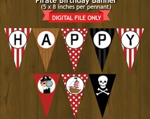 Popular items for pirate bunting on Etsy