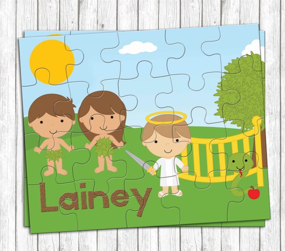 Adam & Eve Puzzle Bible Puzzle Christian Gift