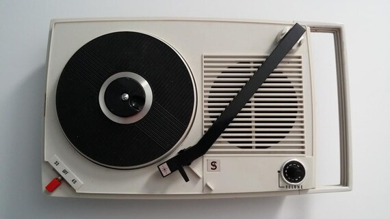 SINGER Mini Portable Record Player Turntable 33 and 45