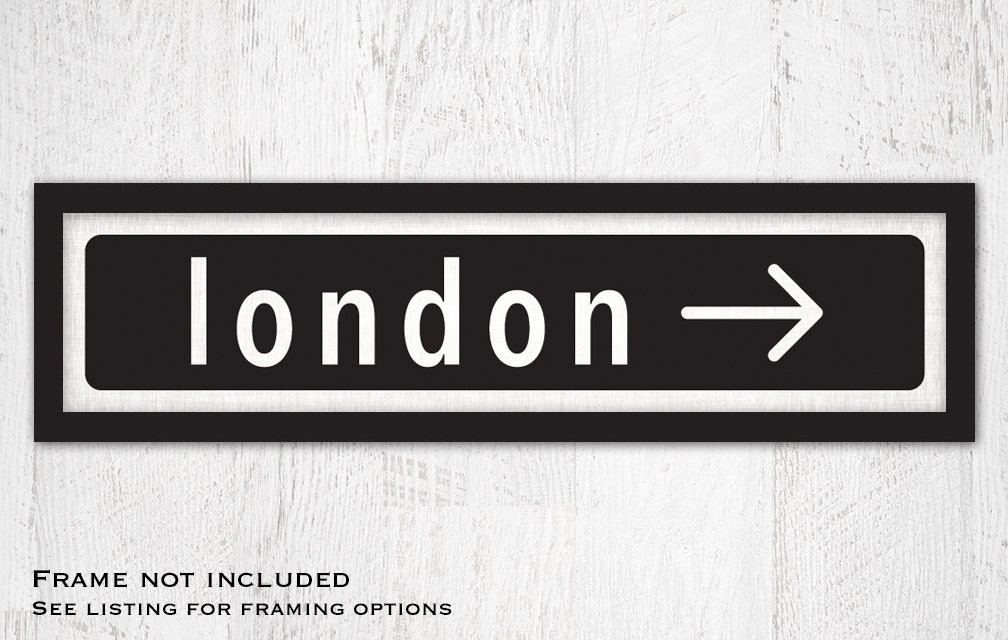 London sign London print Custom City Sign Paris Sign