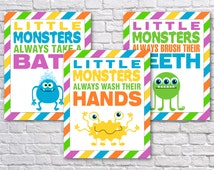 Popular items for monster wall art on Etsy