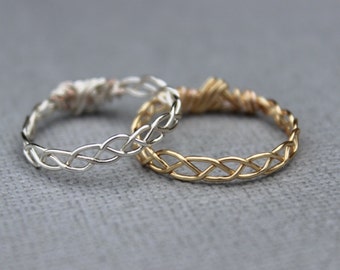 Gold Infinity Ring by DesignedByLei on Etsy