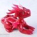 July birthstone dragon with ruby gem red dragon by HowManyDragons
