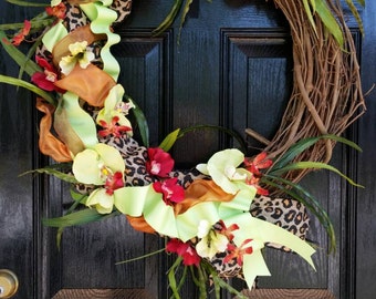 Tropical wreath | Etsy