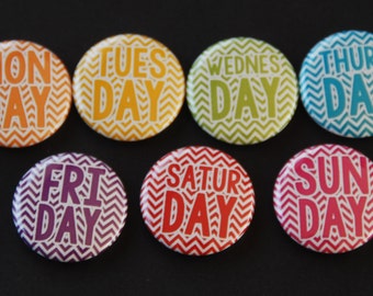 Items similar to Days of The Week Calendar Cards Owl Polka Dot Hobo ...