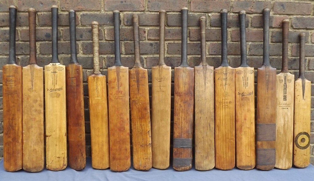 Vintage Cricket Bats Genuine old English Willow Cricket Bats