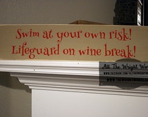 Unique lifeguard signs related items | Etsy