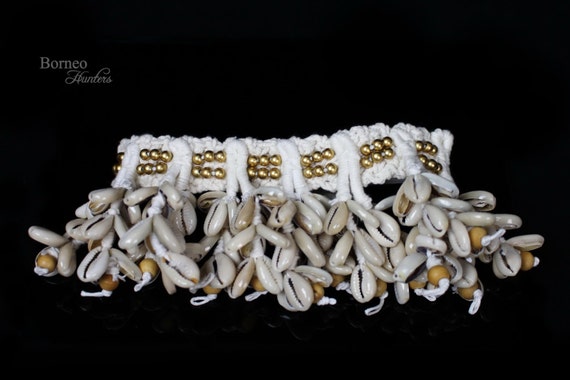 Shell Armband-Armlet-Upper Arm Cuff Woven Fringe