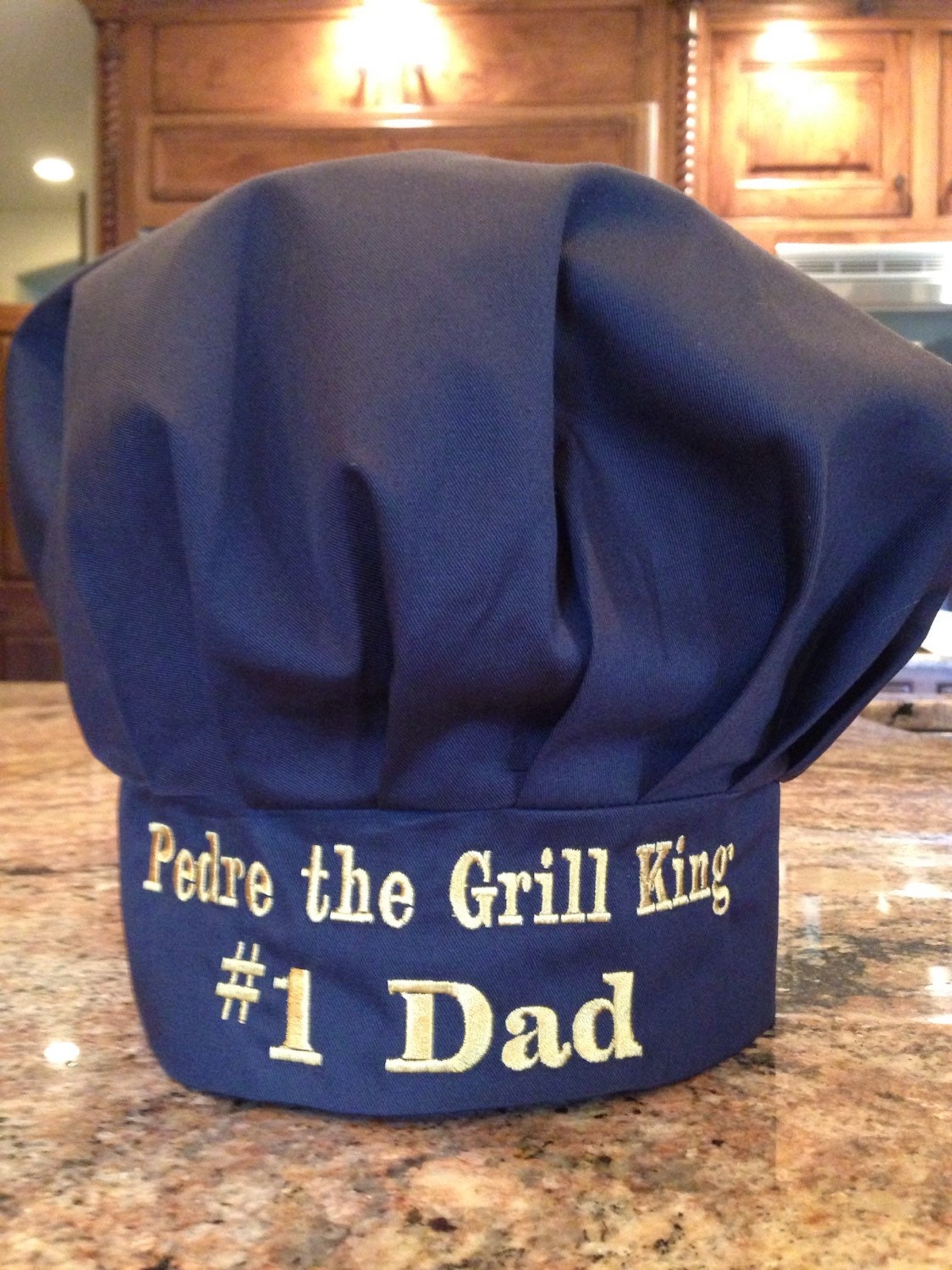 Personalized Chef's Hat in Black by ExtraTouchGifts on Etsy