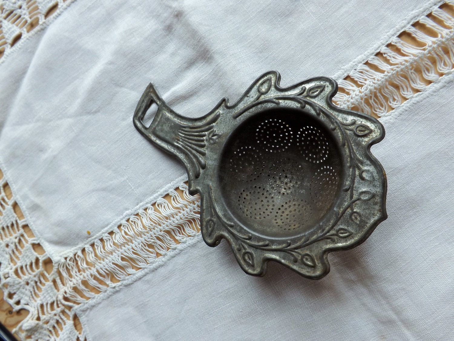 Old Strainer, Vintage tea strainer / Vintage Soviet small stainer ...