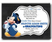 Popular items for mickey graduation on Etsy