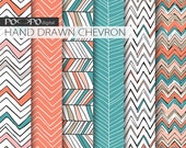 Graphic design digital papers by POandPOdigital on Etsy