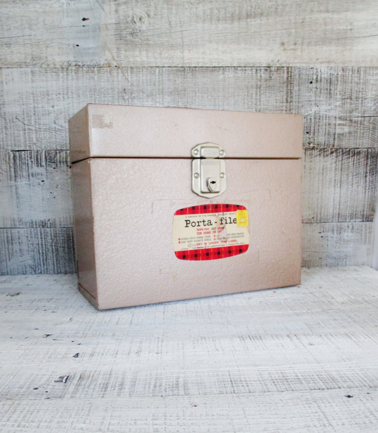 Metal Box Vintage Industrial Box Porta File Vintage File Cabinet ...