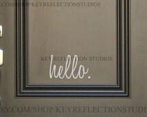 Popular items for hello wall decal on Etsy
