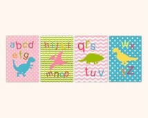 Unique dinosaur letters related items | Etsy