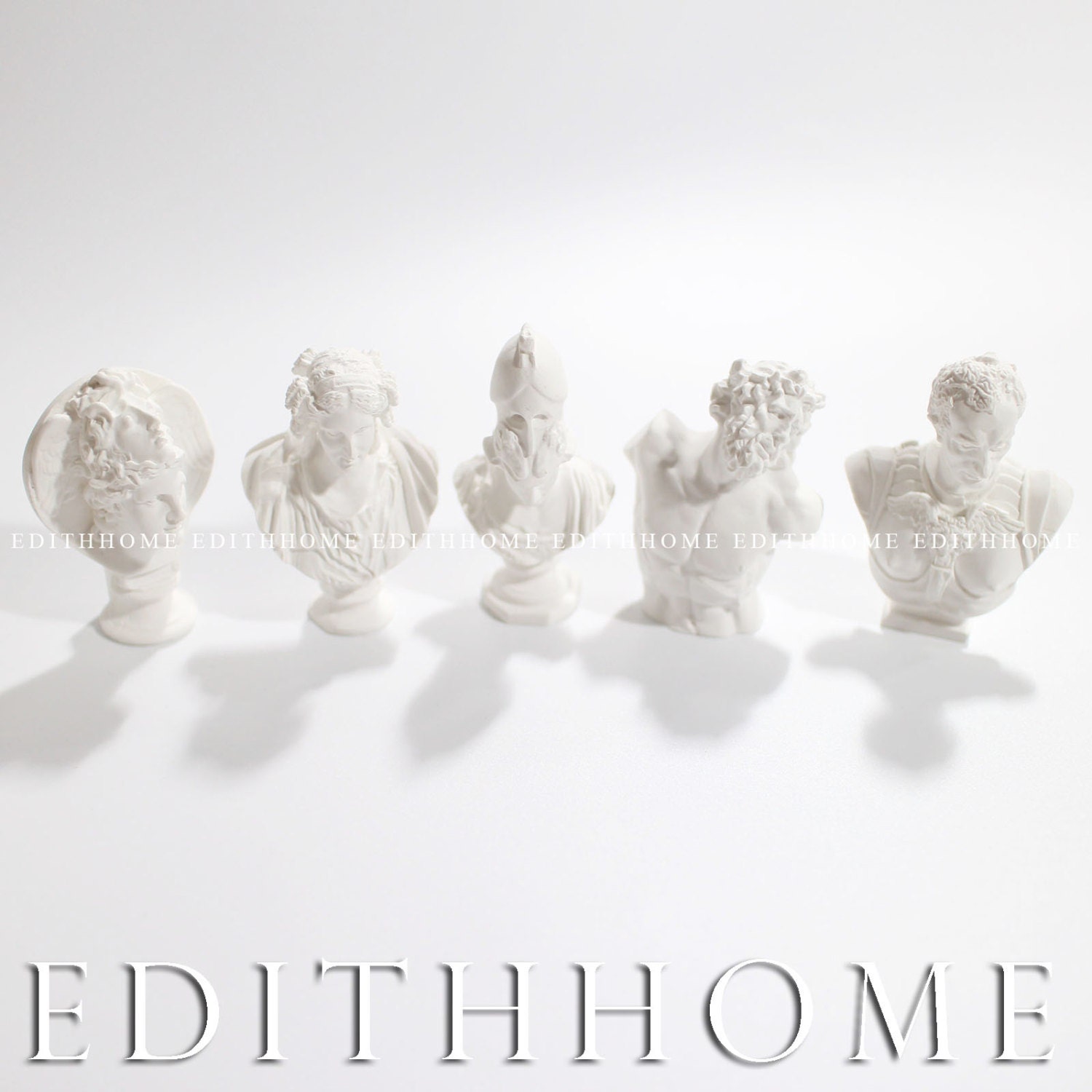 10 Pc Mini Figurines & Statue Resin Sketch Plaster Statue