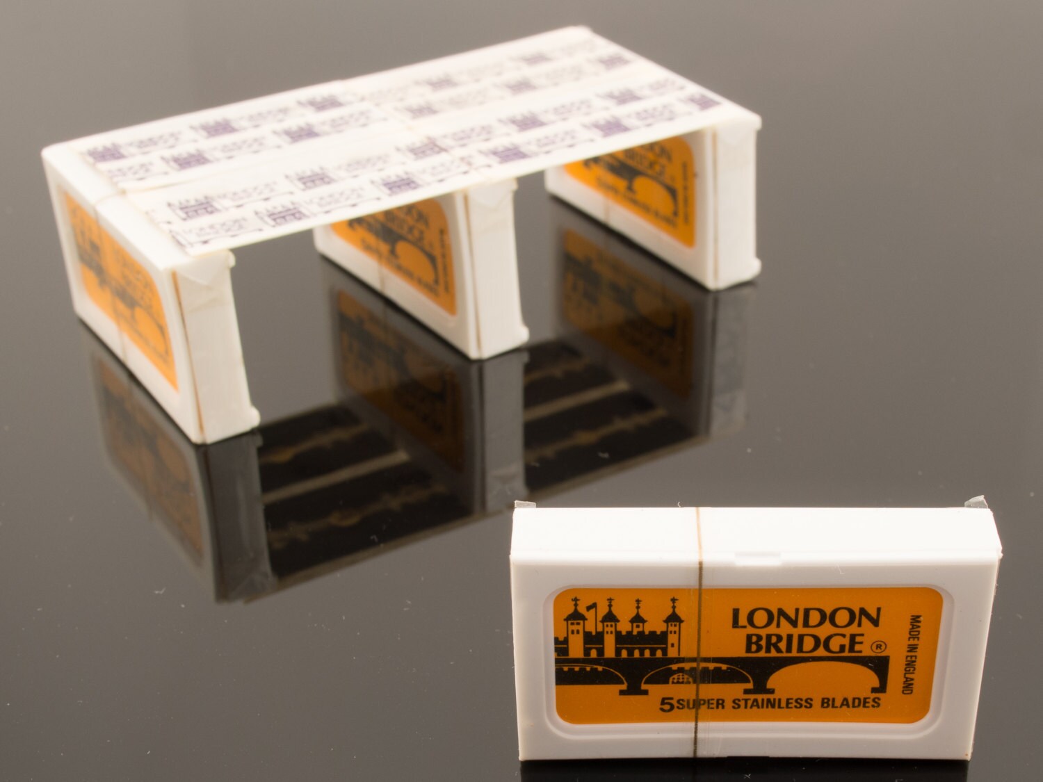 Vintage London Bridge 5 super stainless blades Double Edge Safety Razor ...