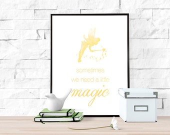 Unique tinkerbell quote related items | Etsy