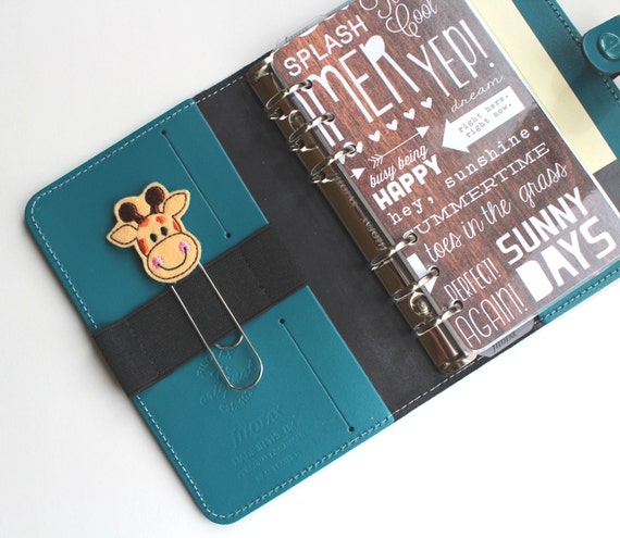 Extra LARGE Paperclip Bookmark Giraffe Bookmark Felt