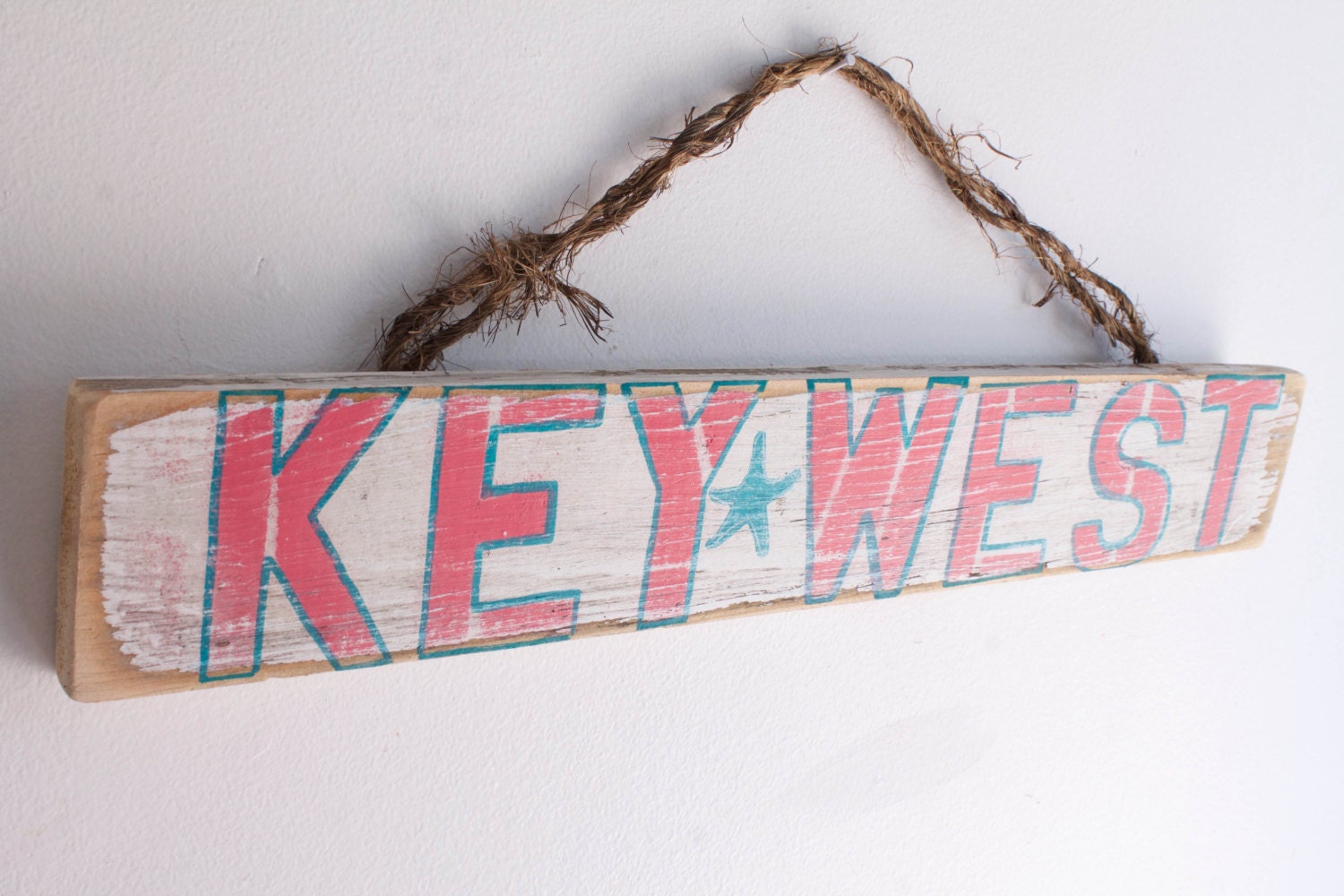 Key West Sign on Reclaimed Wood Florida Beach Decor by mangoseed
