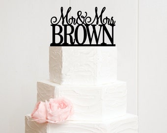 Modern cake topper | Etsy