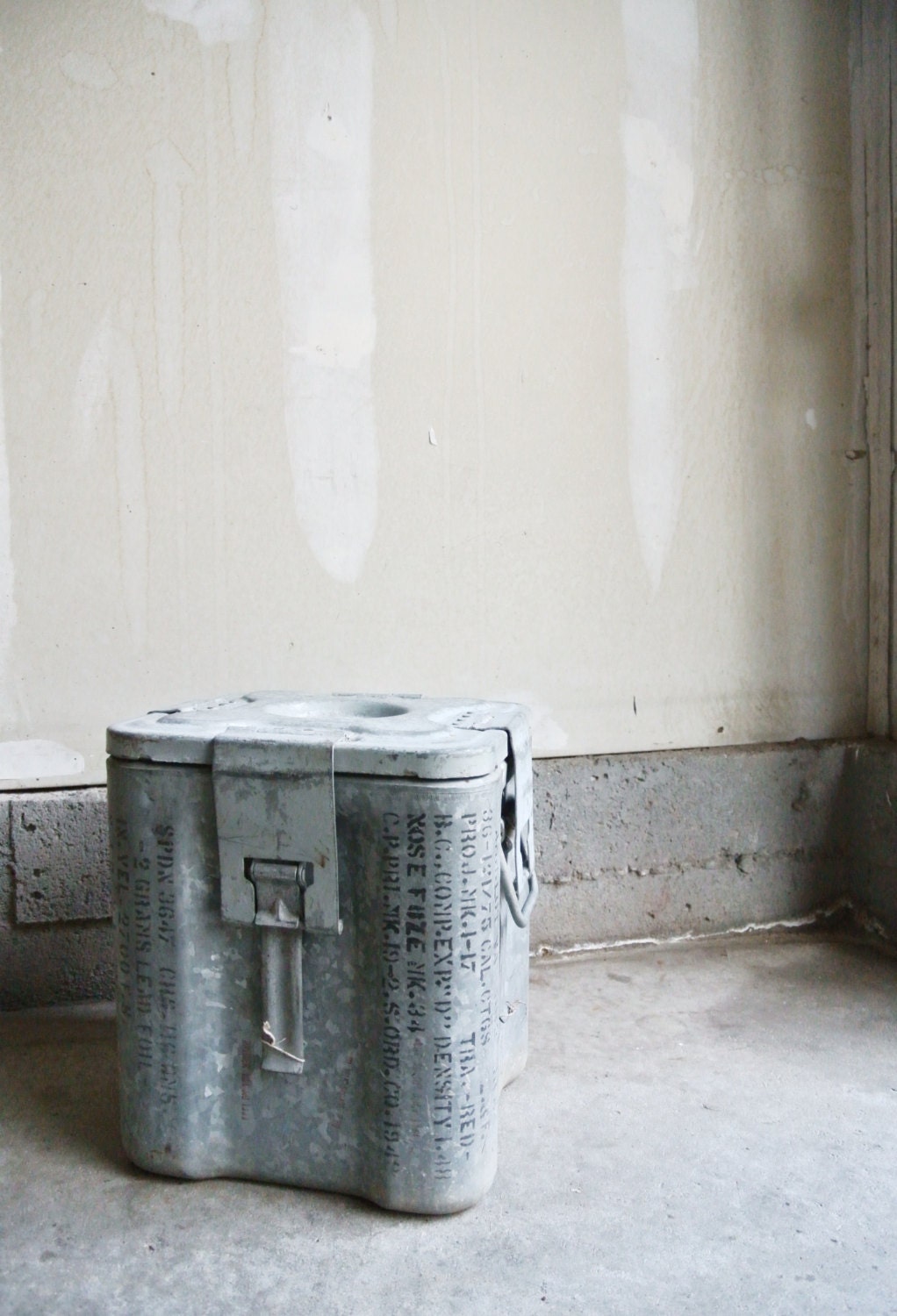 Vintage Military Ammo Box – Metal Ammo Shell Box – Army – Industrial ...