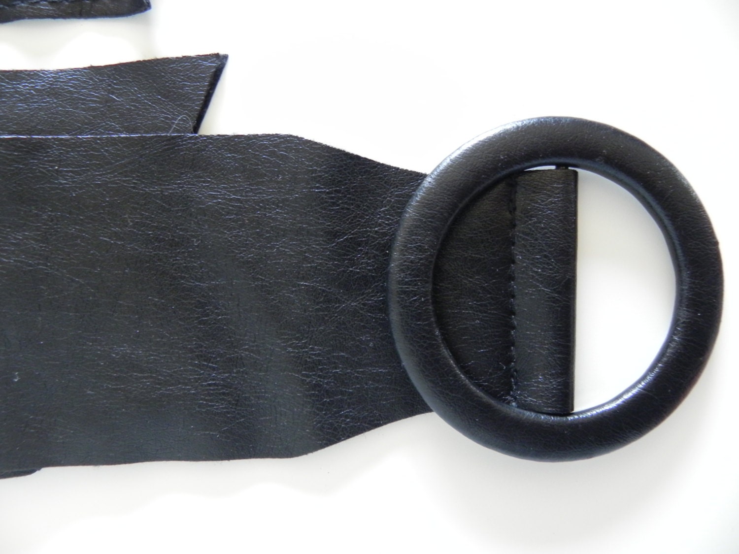 black sash belt \ mod belt \ leather belt – Haute Juice