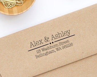 Return Address Stamp Self-Inking Address Stamp by HelloWorldStamps