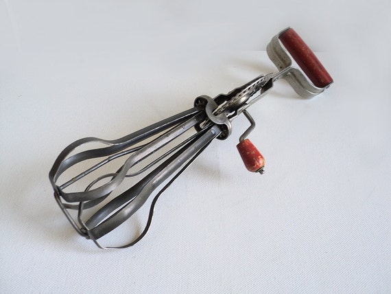 French Double Whisk Vintage Kitchen Hand by LaBelleEpoqueDeco