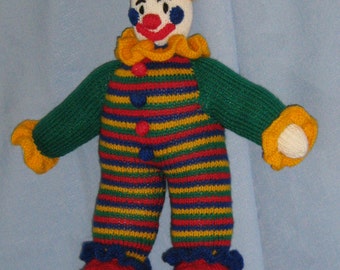 Knitted clown | Etsy
