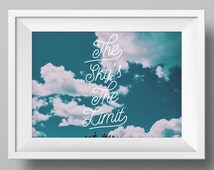 Popular items for the skys the limit on Etsy
