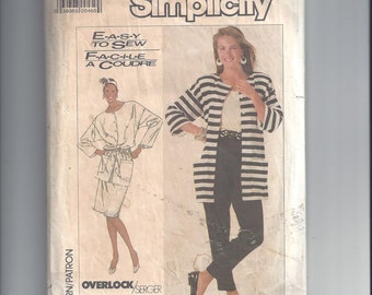 Simplicity 7852 Pattern for Easy to Sew Misses' Loose