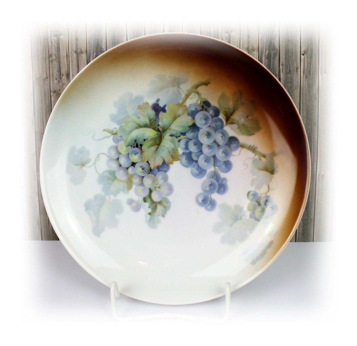 Vintage Dinner Plate Bavarian China Germany Porcelain Antique Fruit ...