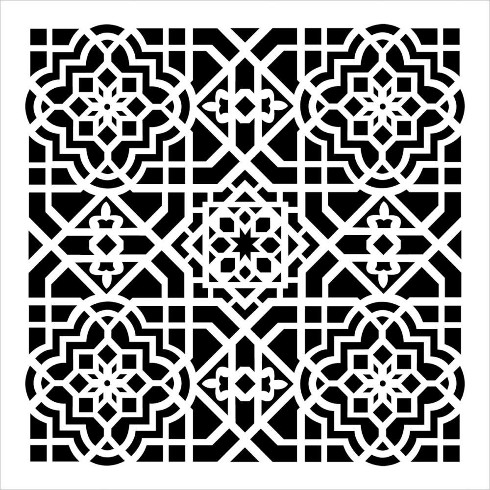 Stencils Repeating Patterns 6x6 The Crafters Workshop