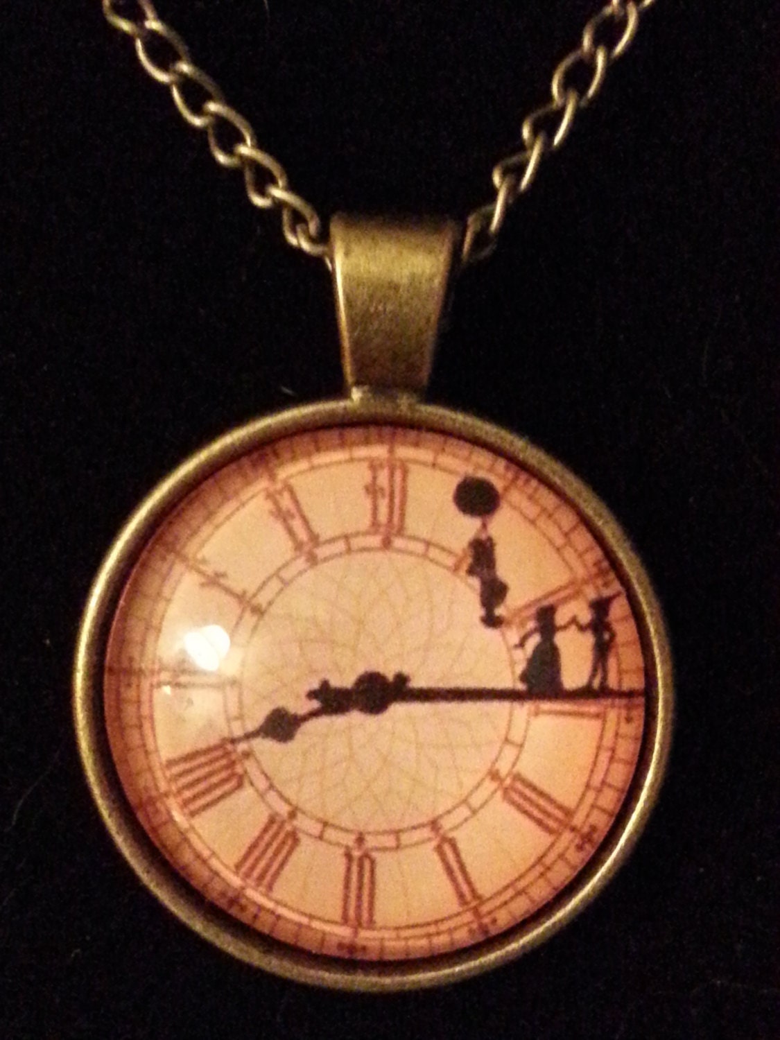 Disney Peter Pan Clock Face Pendant by FourQuirkyTreasures on Etsy