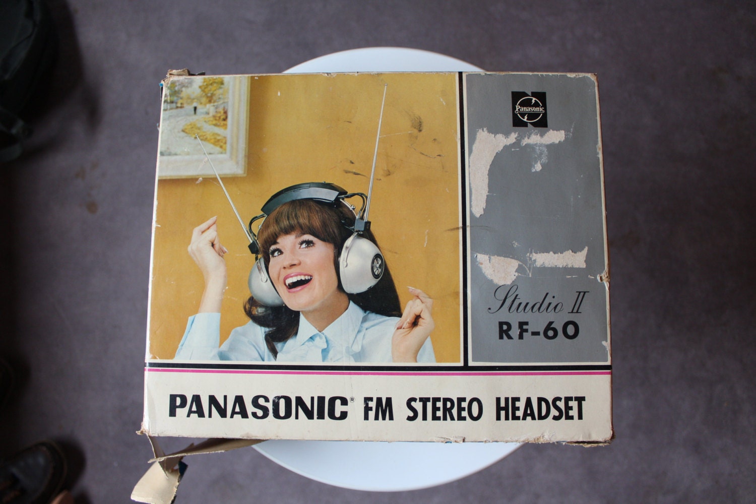 Vintage Panasonic Radio Stereo Headset Headphones 1970 Model