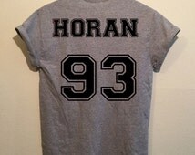 One direction shirt Niall Horan shirt horan 93 tshirt grey