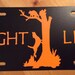 Mirrored Coon Hunting Night Life License Plate by BarkIt on Etsy