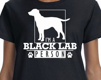 Black lab tshirt | Etsy