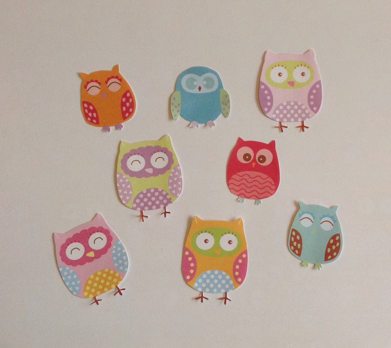 Paper Owls Paper Birds Embellishment Cut Outs Cute Owls