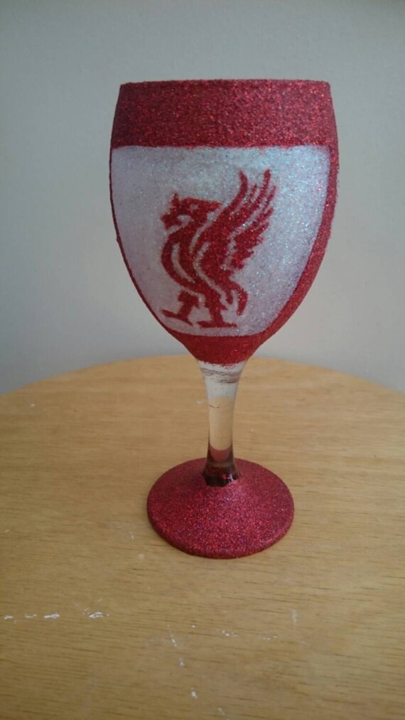 Liverpool Fc Glitter Wine Glass
