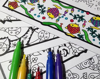 Zendoodle Bookmarks DIY Zentangle Inspired Printable