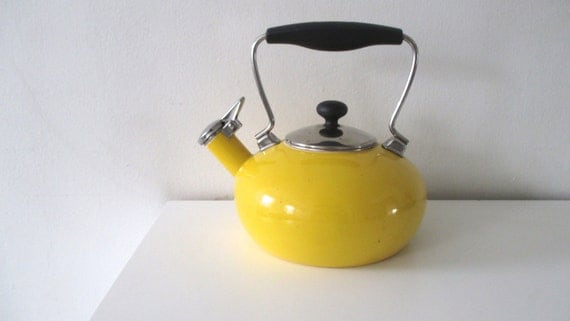 Yellow Tea Kettle Bright Colored Tea Kettle Yellow Chantal