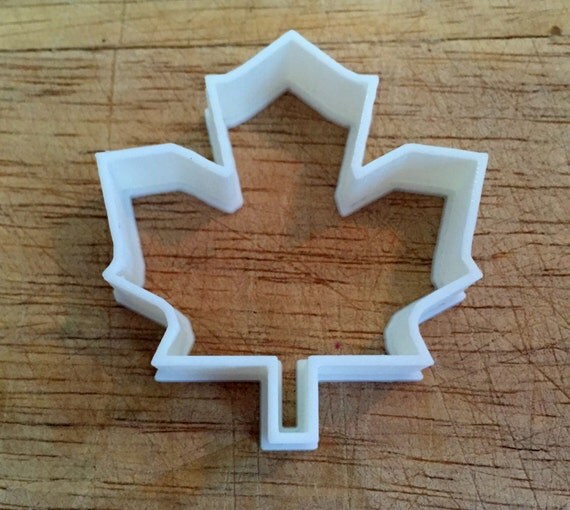 Maple Leaf cookie and fondant cutter by ThreeDGeek on Etsy