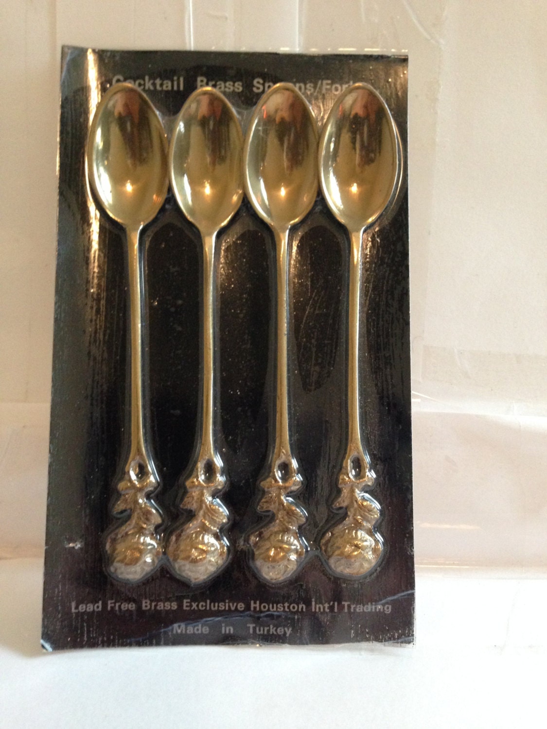 Set of 4 Lead Free Brass Demitasse Spoons – Made in Turkey-In original ...