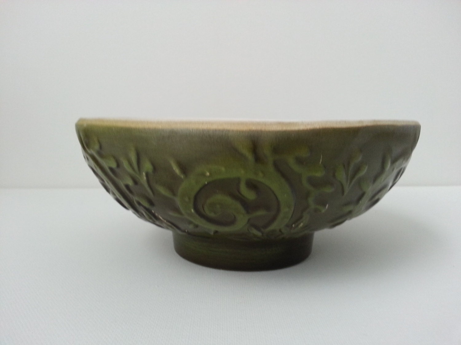 Vintage Haeger #102 USA Bowl Retro Art Green – Haute Juice